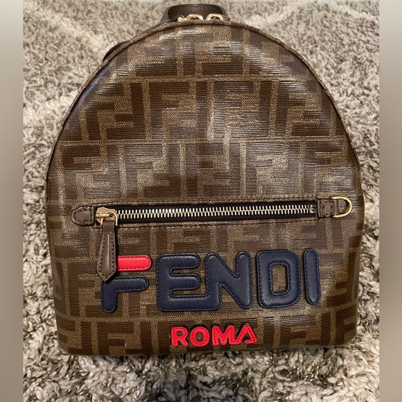 Fendi | Bags | Authentic Fendi Backpack Ff Fendi Logo Super Cute | Poshmark